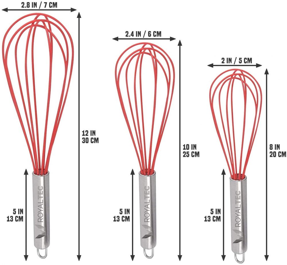 3 Set Of Silicone Balloon whisks